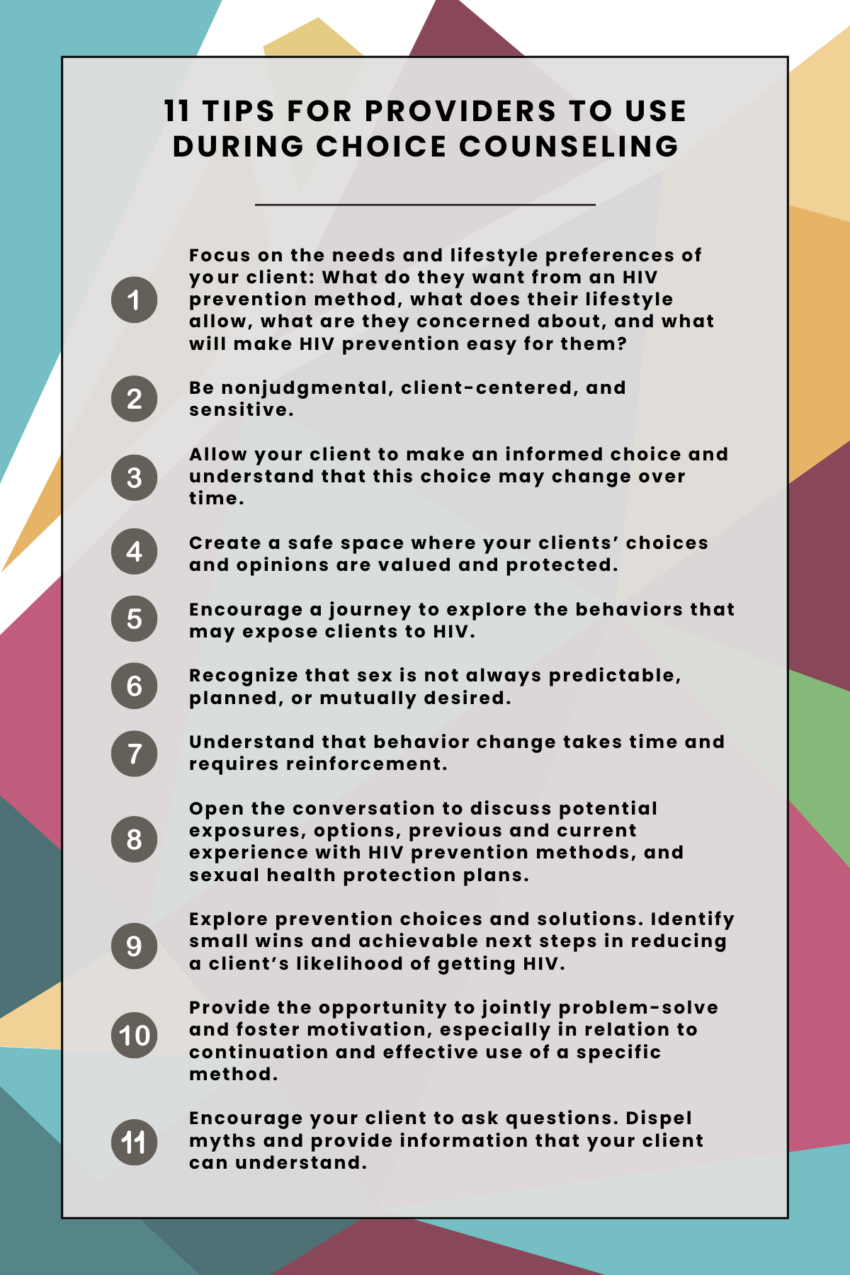 CHOICE COUNSELING: A CONVERSATION THAT CENTERS THE WANTS AND NEEDS OF ...